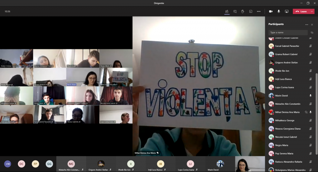 Săptămana internaţională a nonviolenţei în şcoală