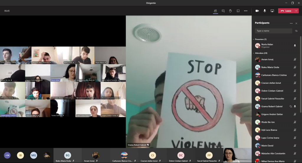 Săptămana internaţională a nonviolenţei în şcoală